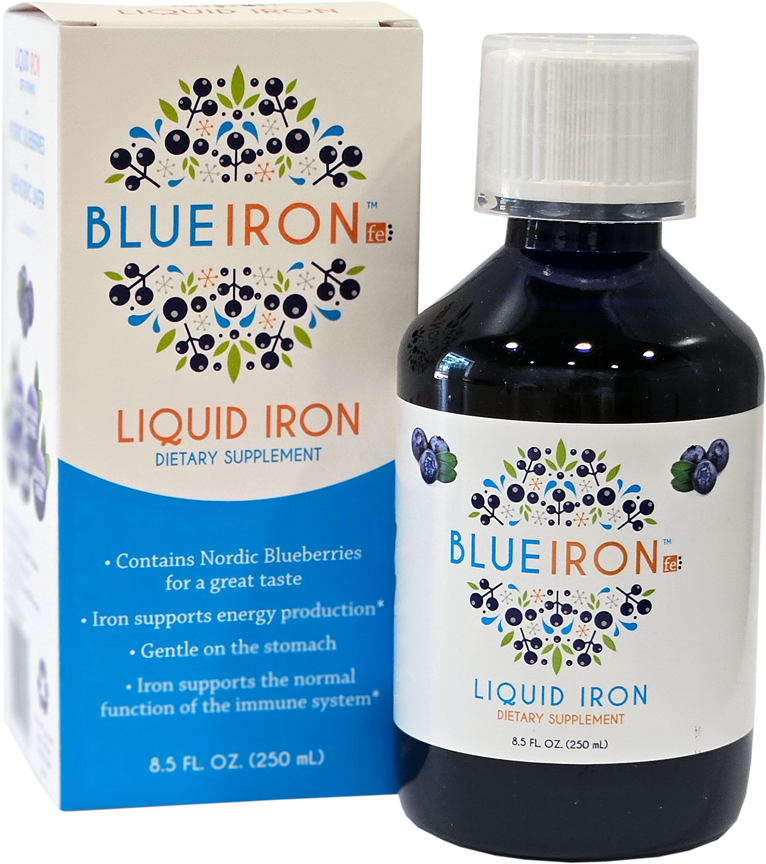 BlueIron Original Liquid Iron Supplement 8.5 fl oz. (250ml) - Smart ...
